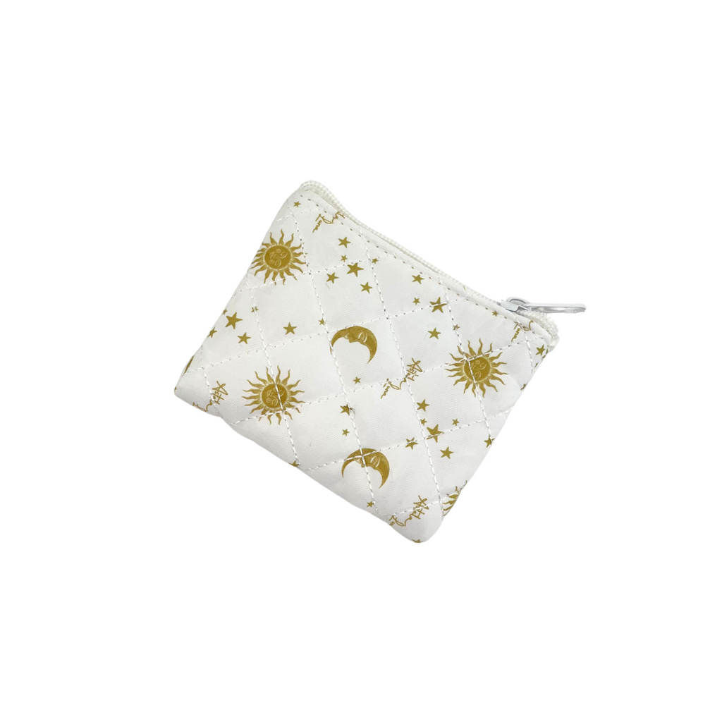 Moonlight Wallet - Moon and Stars Quilted Wallet – Astala Luna